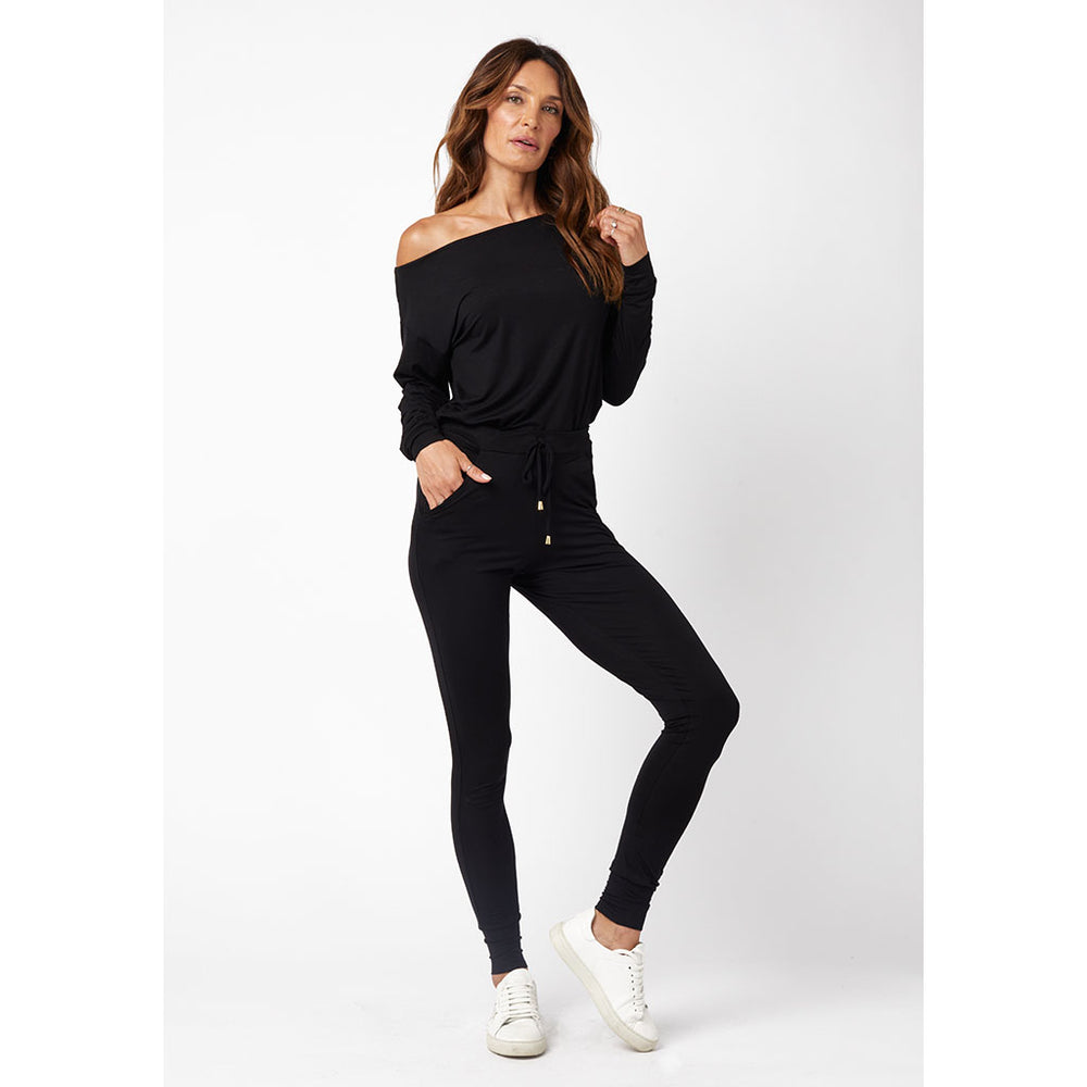 Bamboo Lounge Set | Black | BENA Woman