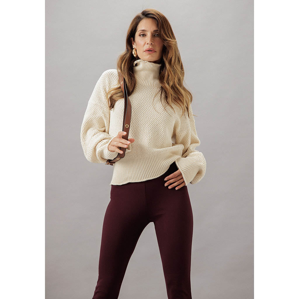 Trace Roll-Neck | Ecru